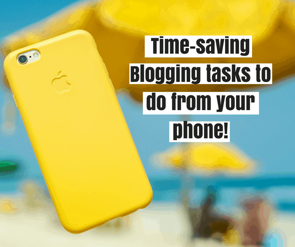 blogging tasks on phone - One Fine Wallet