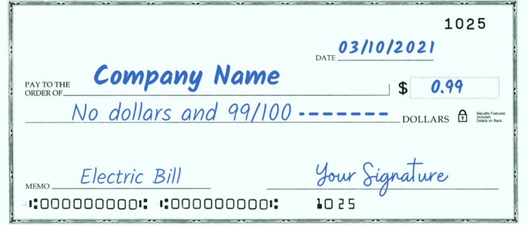 How to Write a Check with Cents - One Fine Wallet